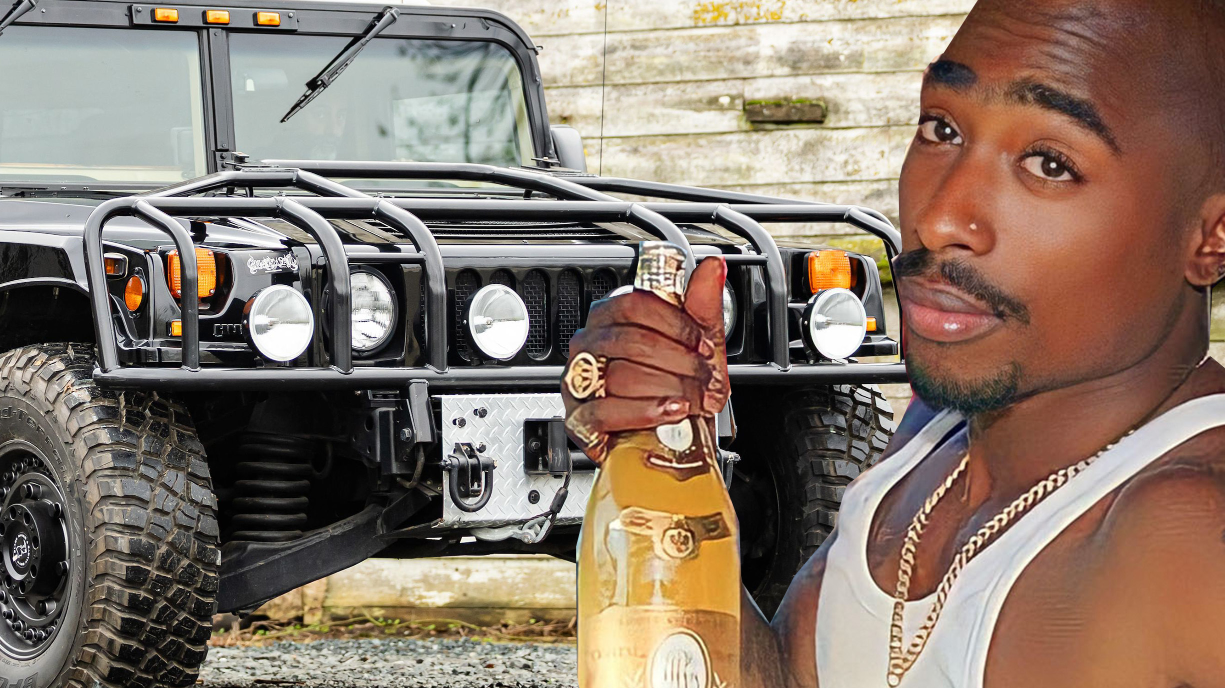 Tupac’s Hummer is up for auction, and it’s exactly how he left it