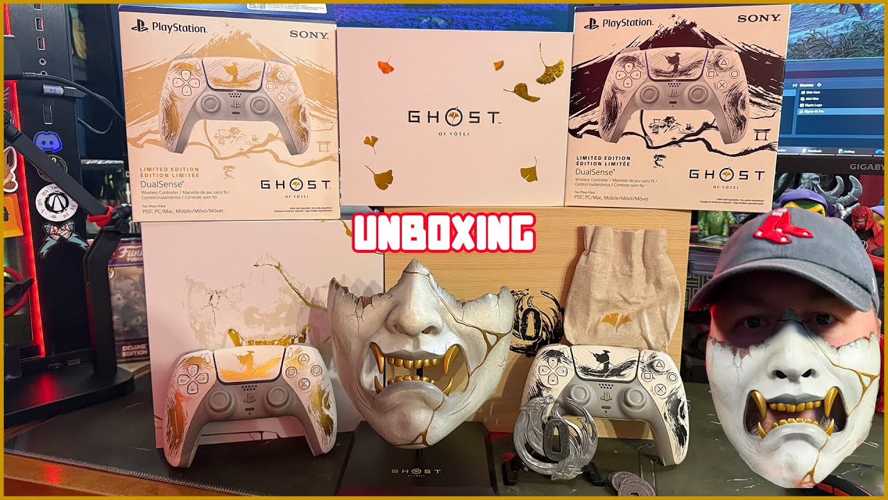 Ghost of Yotei Collectors Edition and Controllers Unboxing