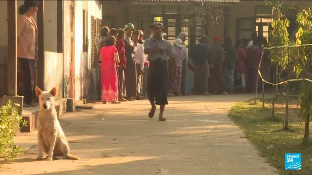 Myanmar holds second phase of voting in first election since coup