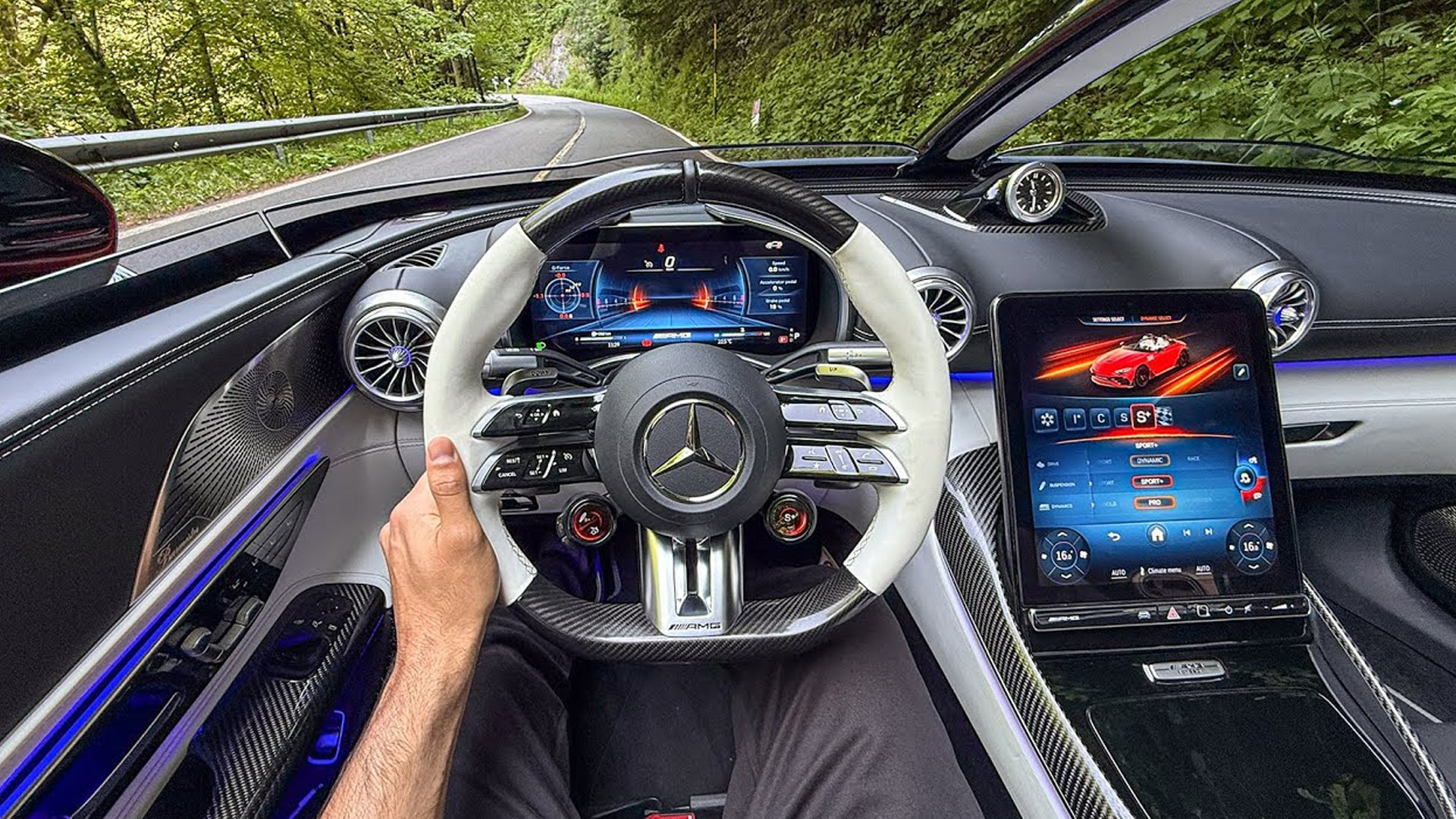 Limited edition Mercedes AMG Mythos PureSpeed POV drive