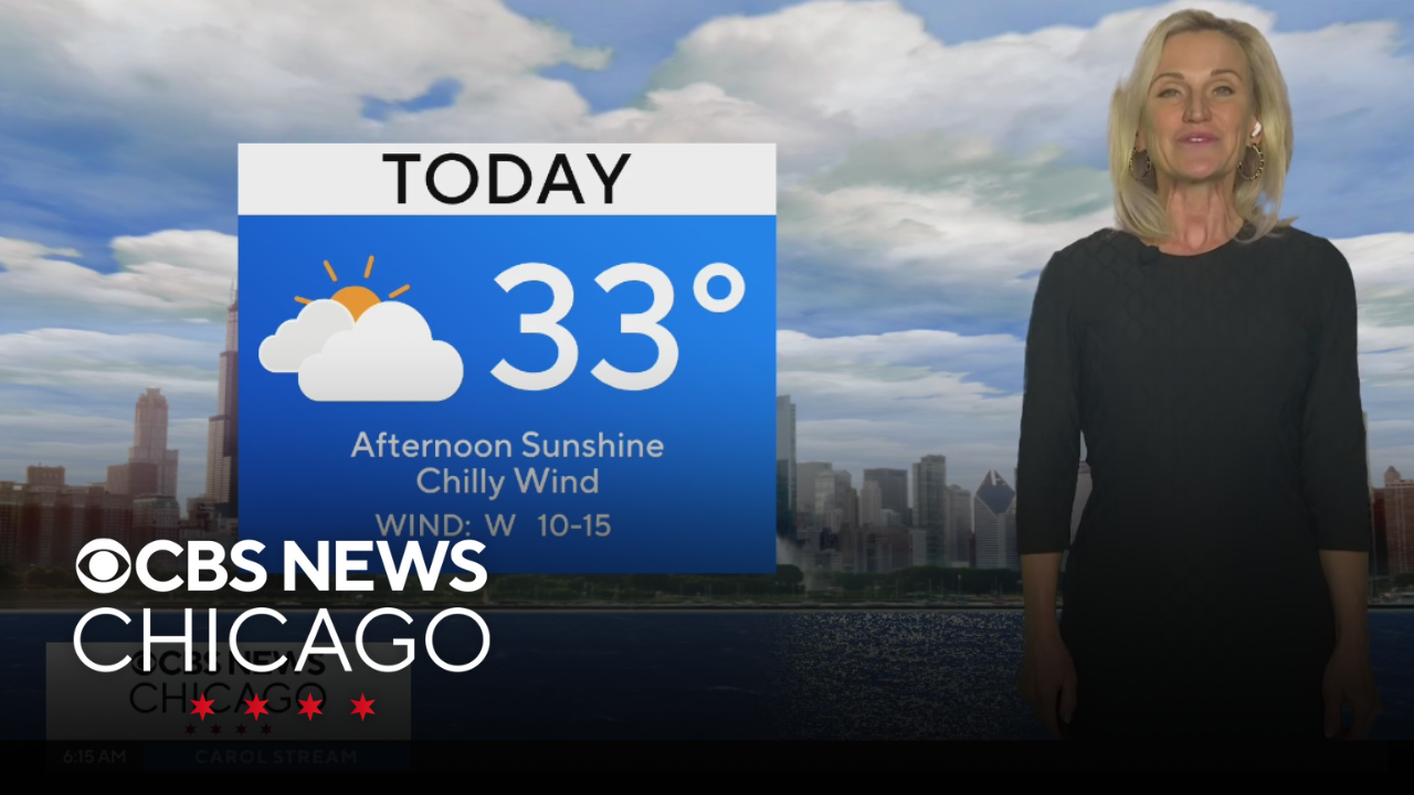 Afternoon sunshine, chilly wind in Chicago Sunday