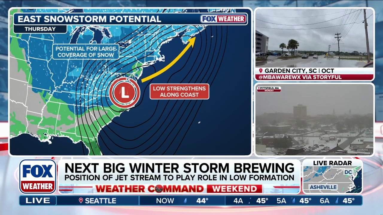 East Coast eyeing rain and snow as new storm system brews with return ...