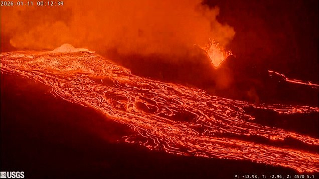 Lava flows from Hawaii's erupting Kilauea volcano