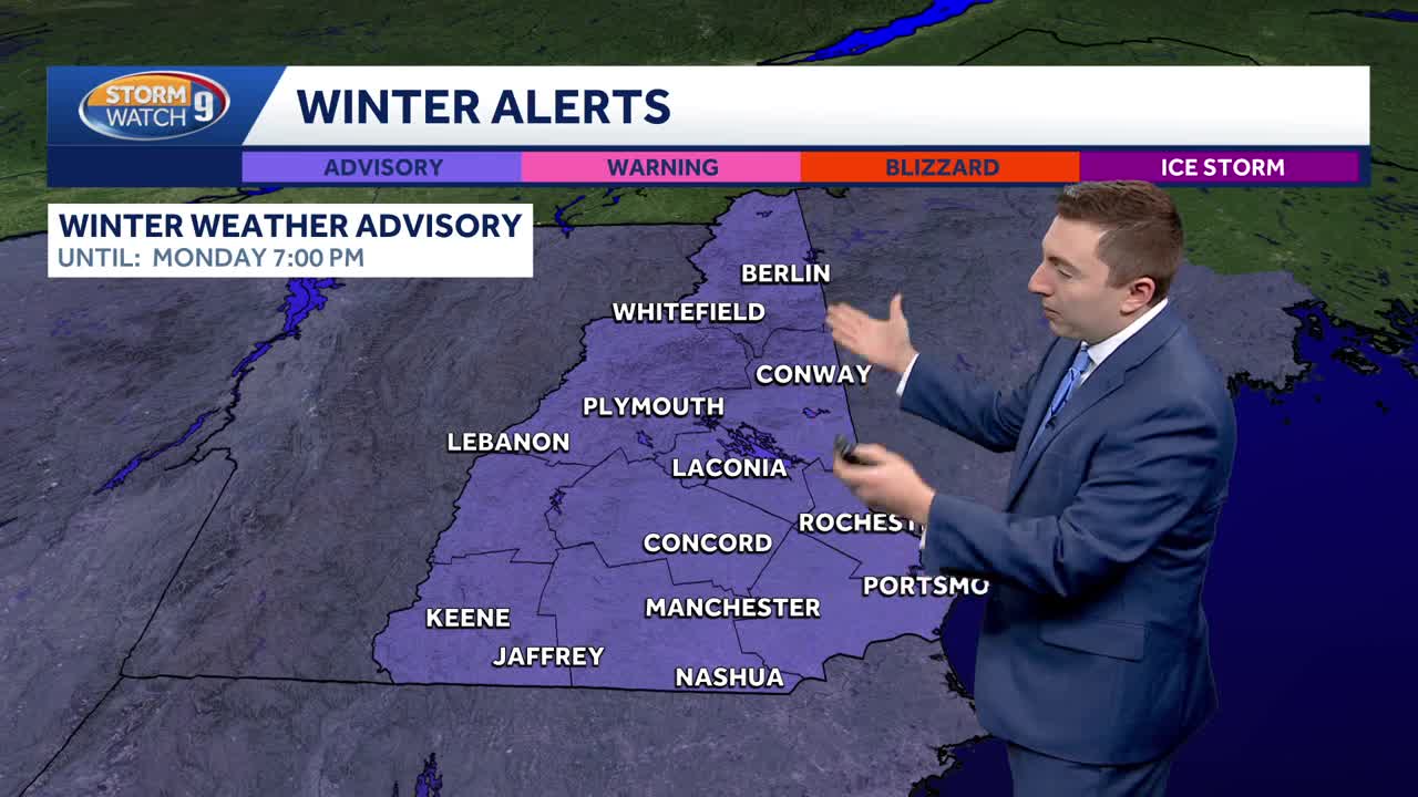 Video: Dry day before system brings freezing rain Sunday night