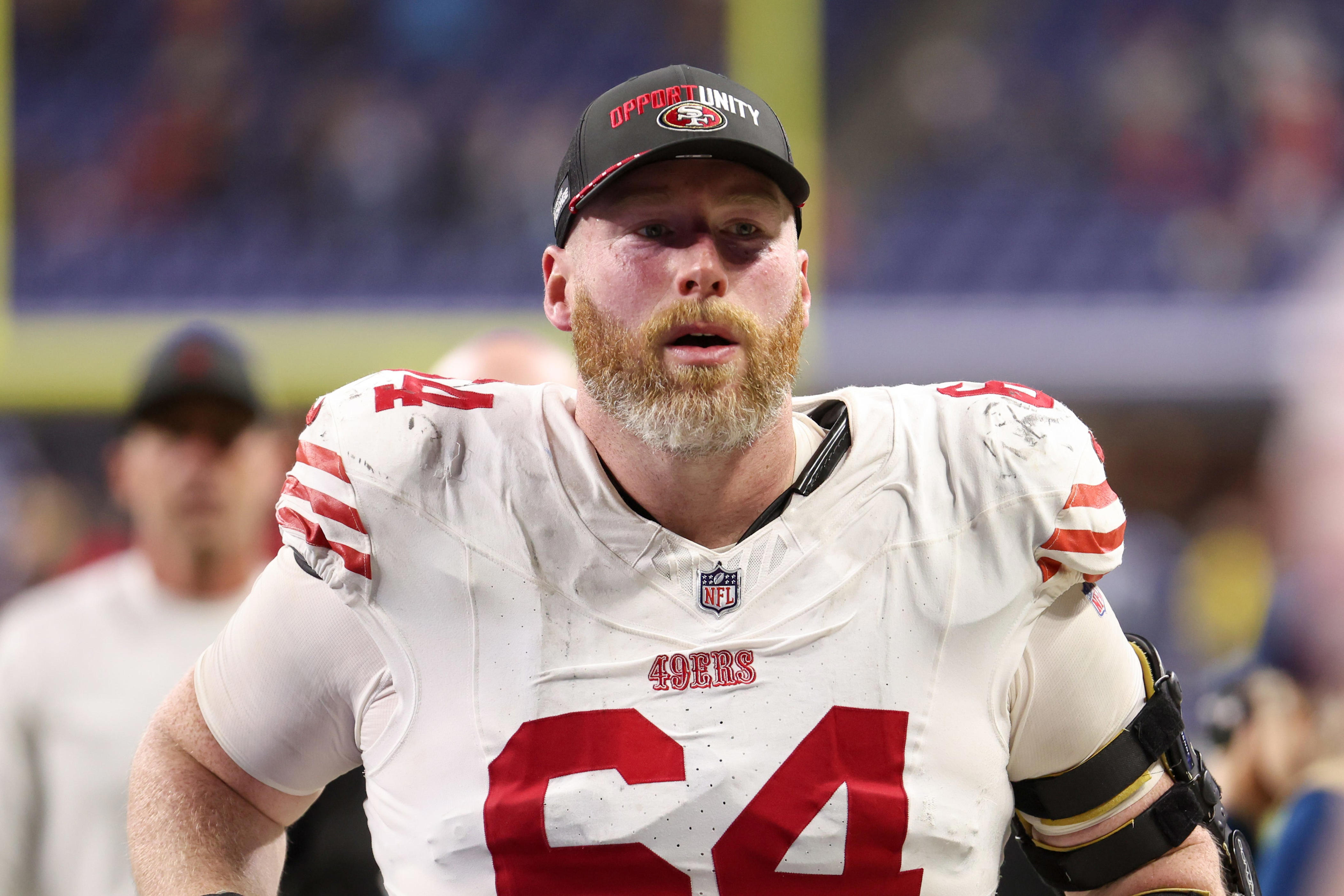 Kyle Shanahan gives former Bruin center Jake Brendel praise