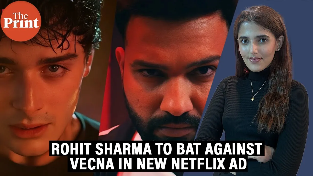 New Netflix ad combines 2 pop culture phenomena—Rohit Sharma & Stranger ...