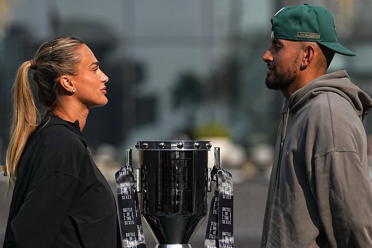 Sabalenka takes on Kyrgios in controversial Battle of the Sexes clash