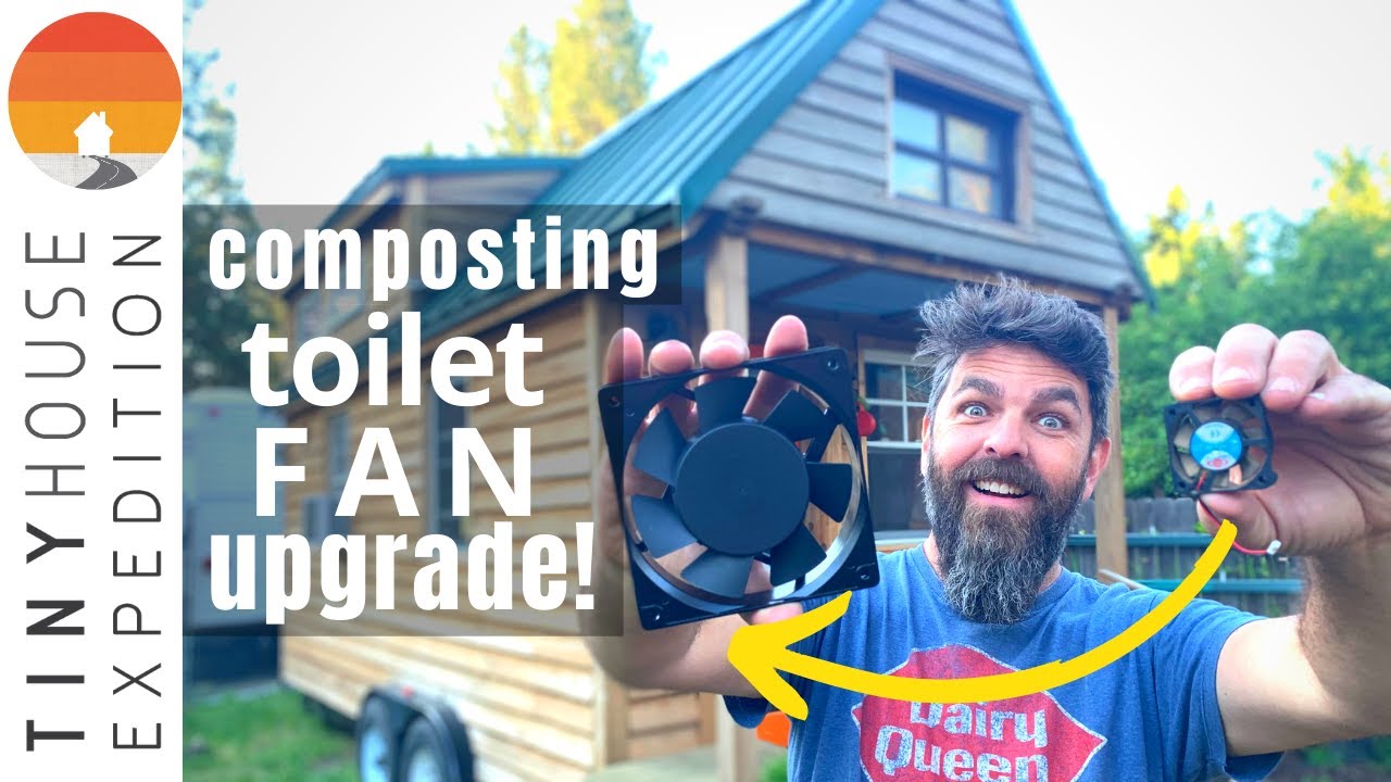 Tiny house composting toilet: Nature's Head DIY fan upgrade