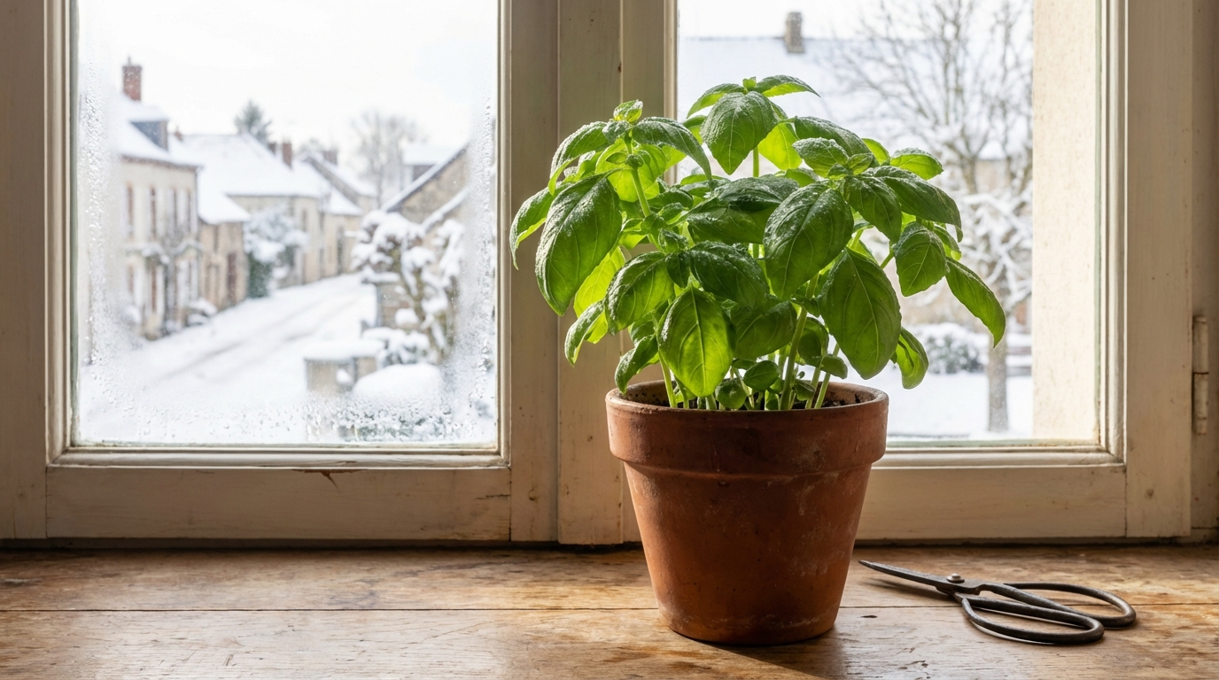Ne laissez plus mourir votre basilic en hiver : ce geste de 30 secondes ...