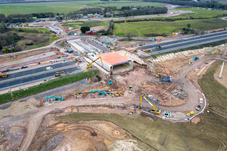 Latest pictures show work on M27 for massive junction 10 scheme