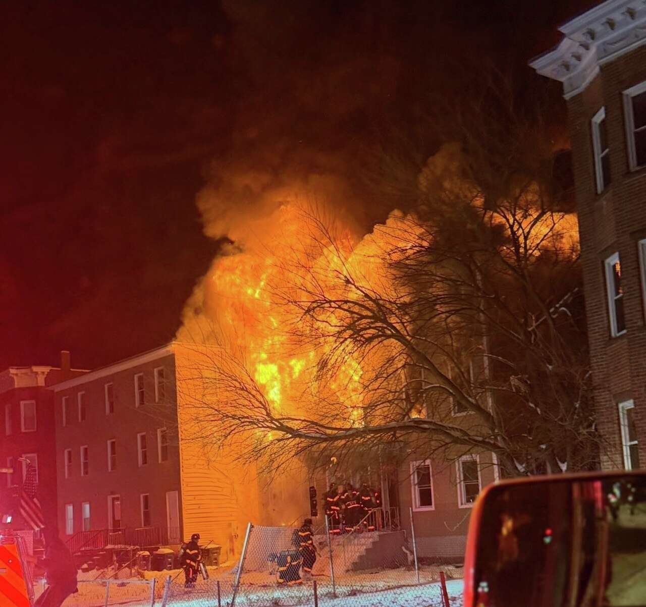 Vacant Hartford apartment building severely damaged in Saturday night fire