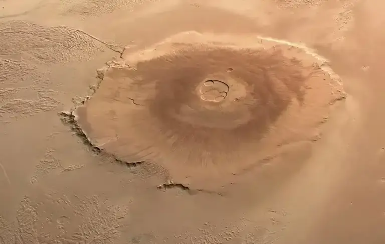 NASA found this on top of Mars’s biggest volcano