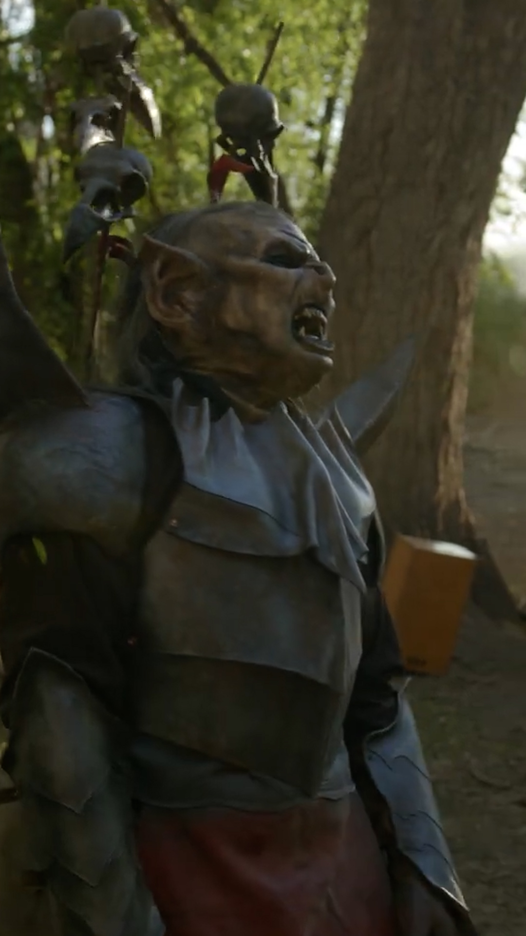 Behind the scenes with orc costumes