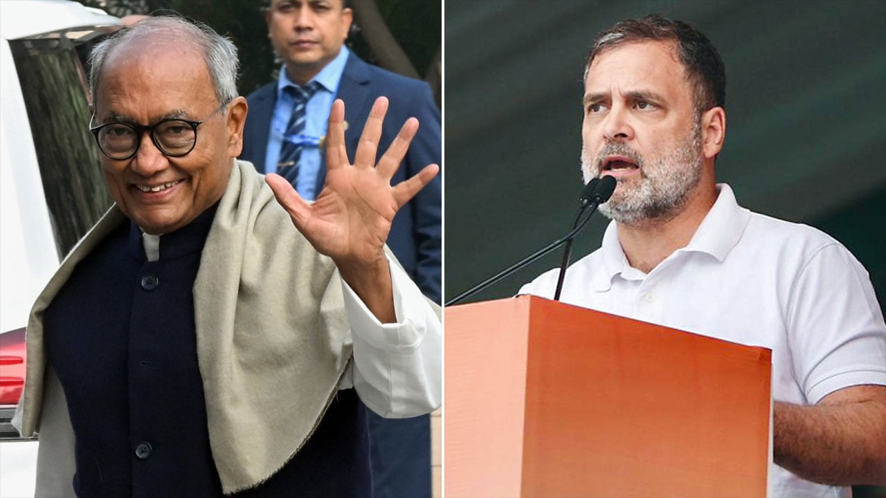 Rahul Gandhi's mischief banter with Digvijay Singh day after 'RSS-BJP' post