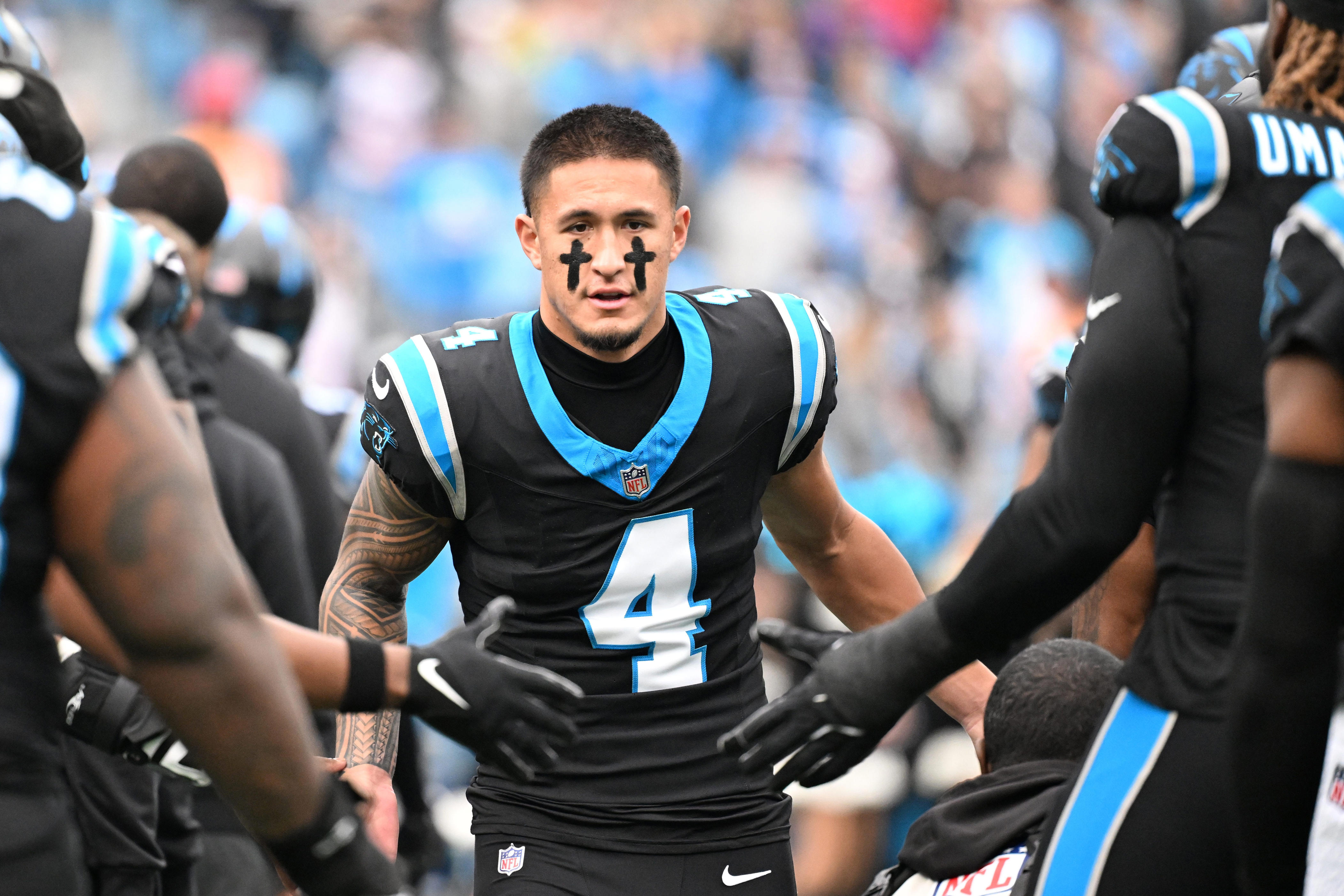Is Tetairoa McMillan playing today? Week 17 updates for the Panthers WR
