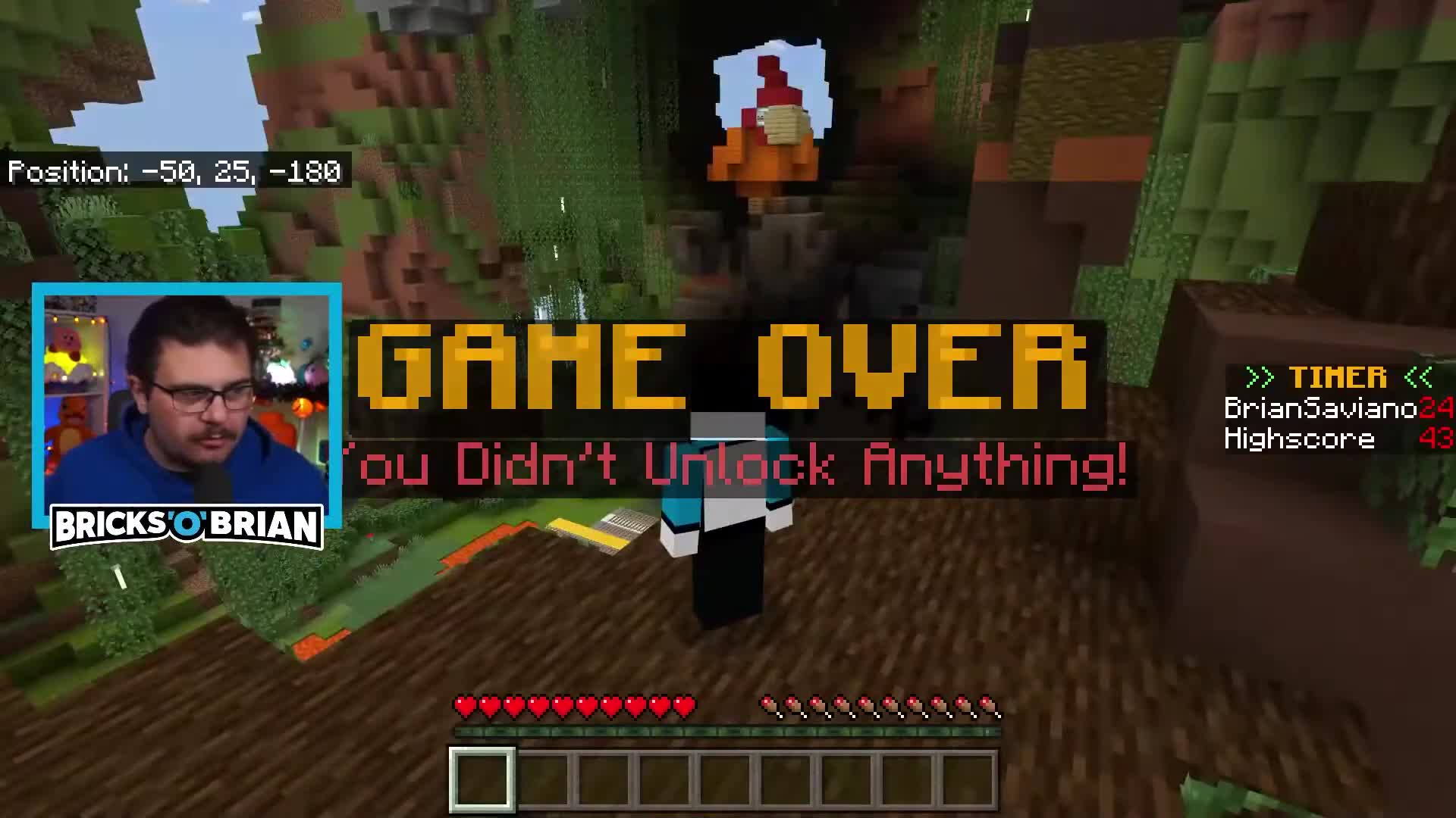 Dodging crazy carts! - Minecraft map showcase with Bricks 'O' Brian