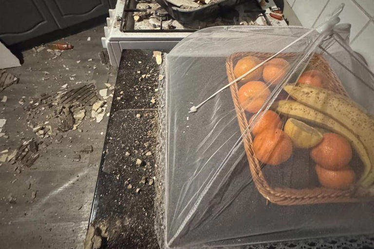 'My kitchen ceiling collapsed as I cooked a family roast on Boxing Day'