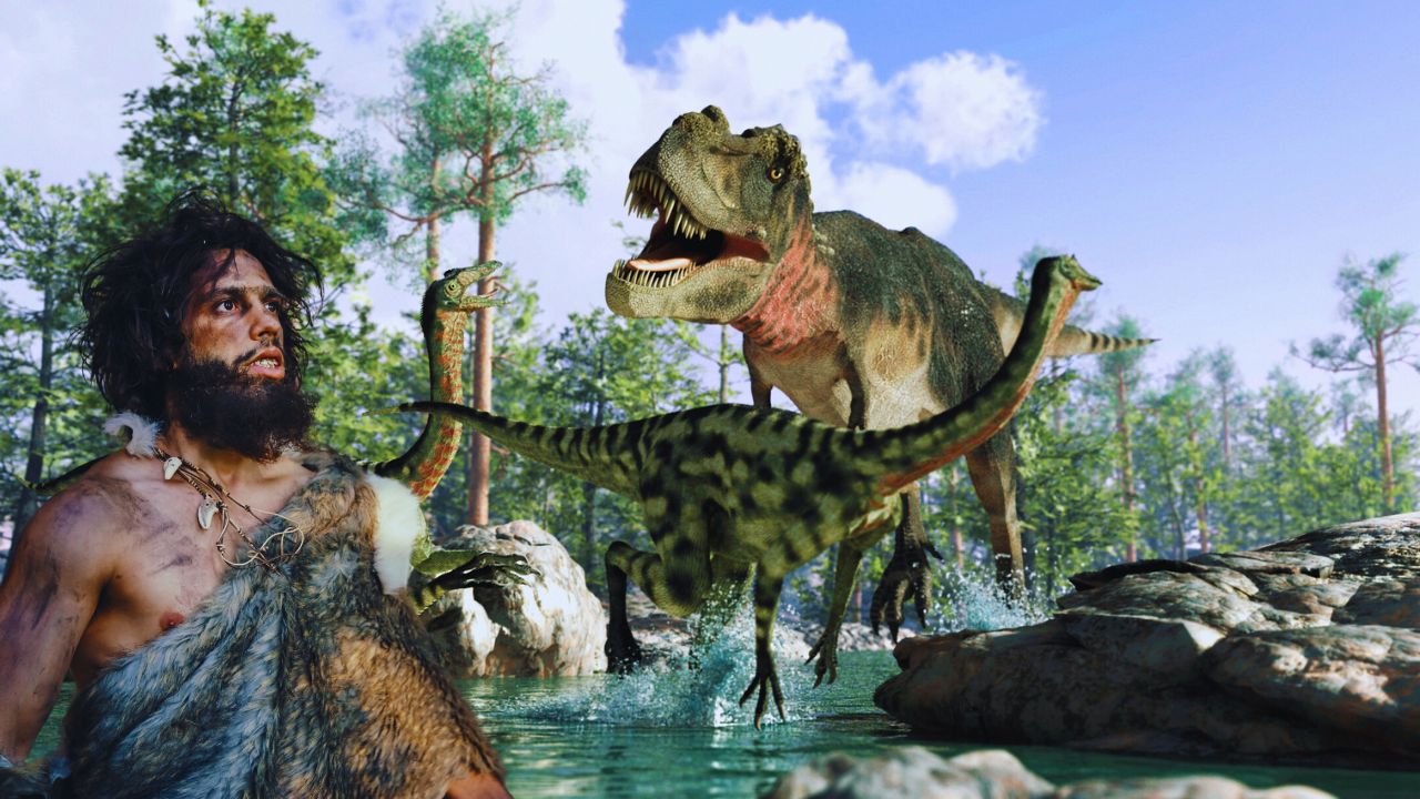 Uncovered evidence raises questions about whether humans and dinosaurs ...