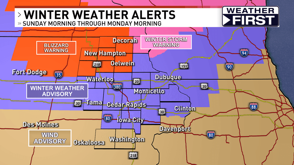 Strong winds, falling snow & temps will lead to difficult travel Sunday ...