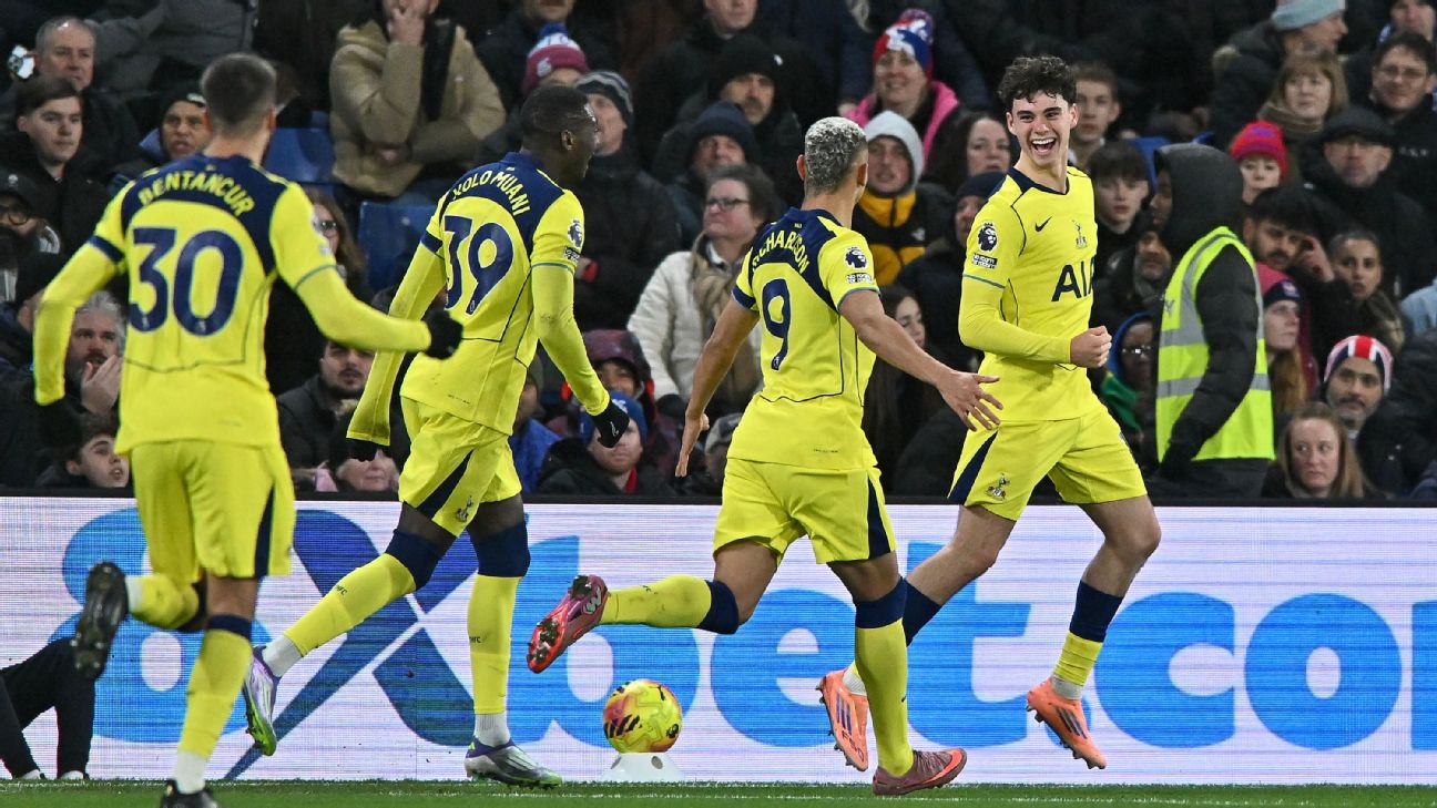 Crystal Palace 0-1 Tottenham: Archie Gray lifeline gives Thomas Frank ...