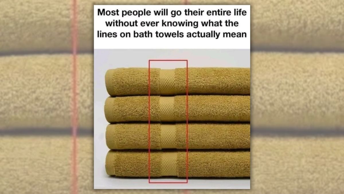 Unraveling why towels have those woven strips