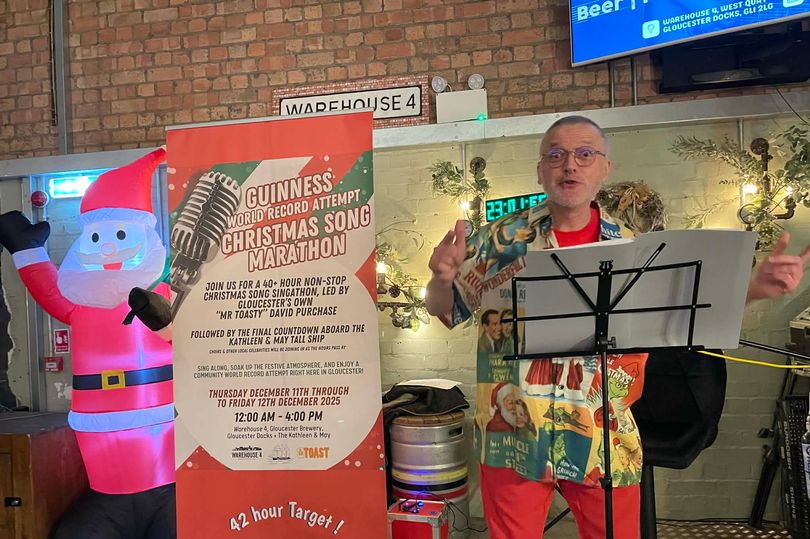 Man breaks Guinness World Record after singing Christmas songs for 42 hours
