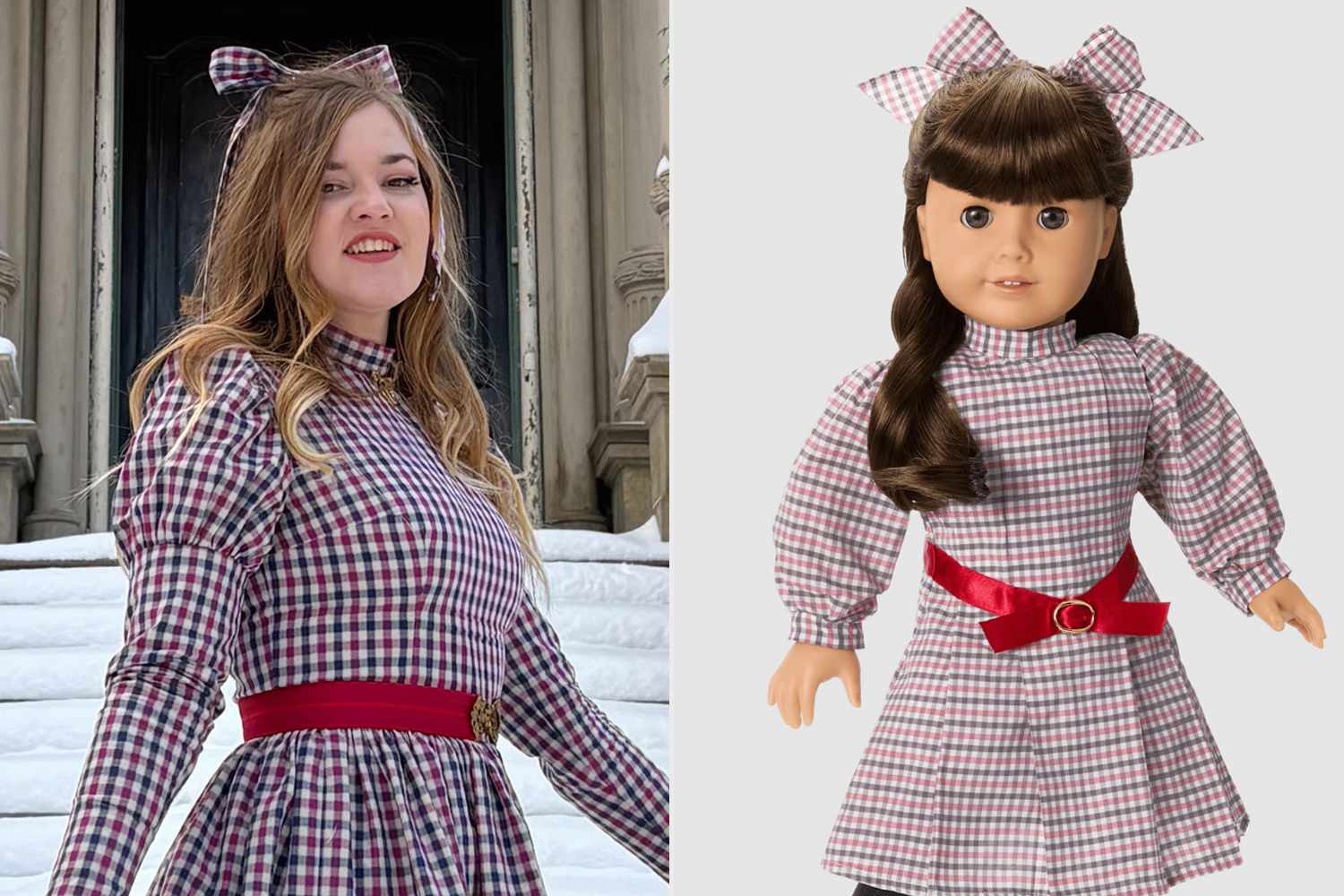 Woman spends 40+ hours making outfits inspired by American Girl dolls ...