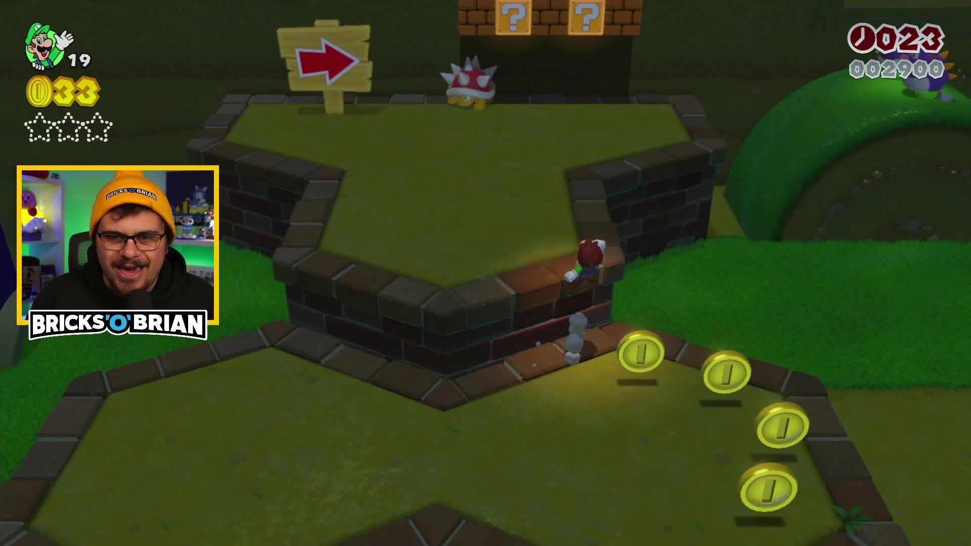 Giga mushroom world! - Episode 10 - Super Mario 3D World with Bricks 'O ...