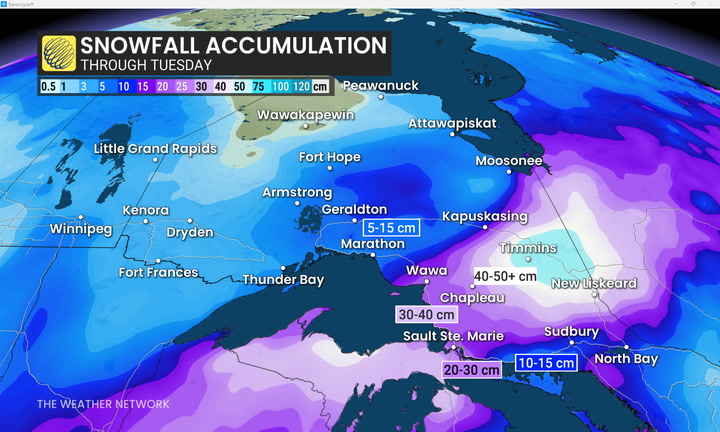 Major winter storm hits northeastern Ontario with blizzard conditions