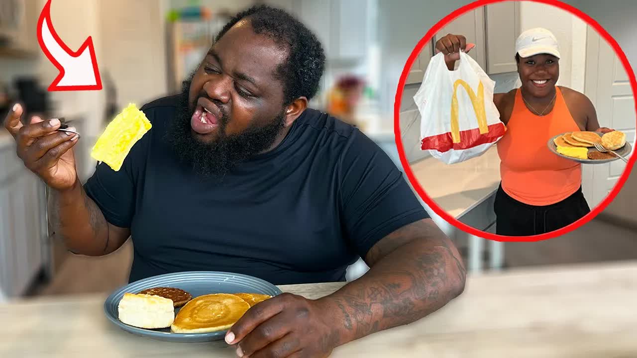 Disguising fast food for a home cooked meal prank on husband hilarious