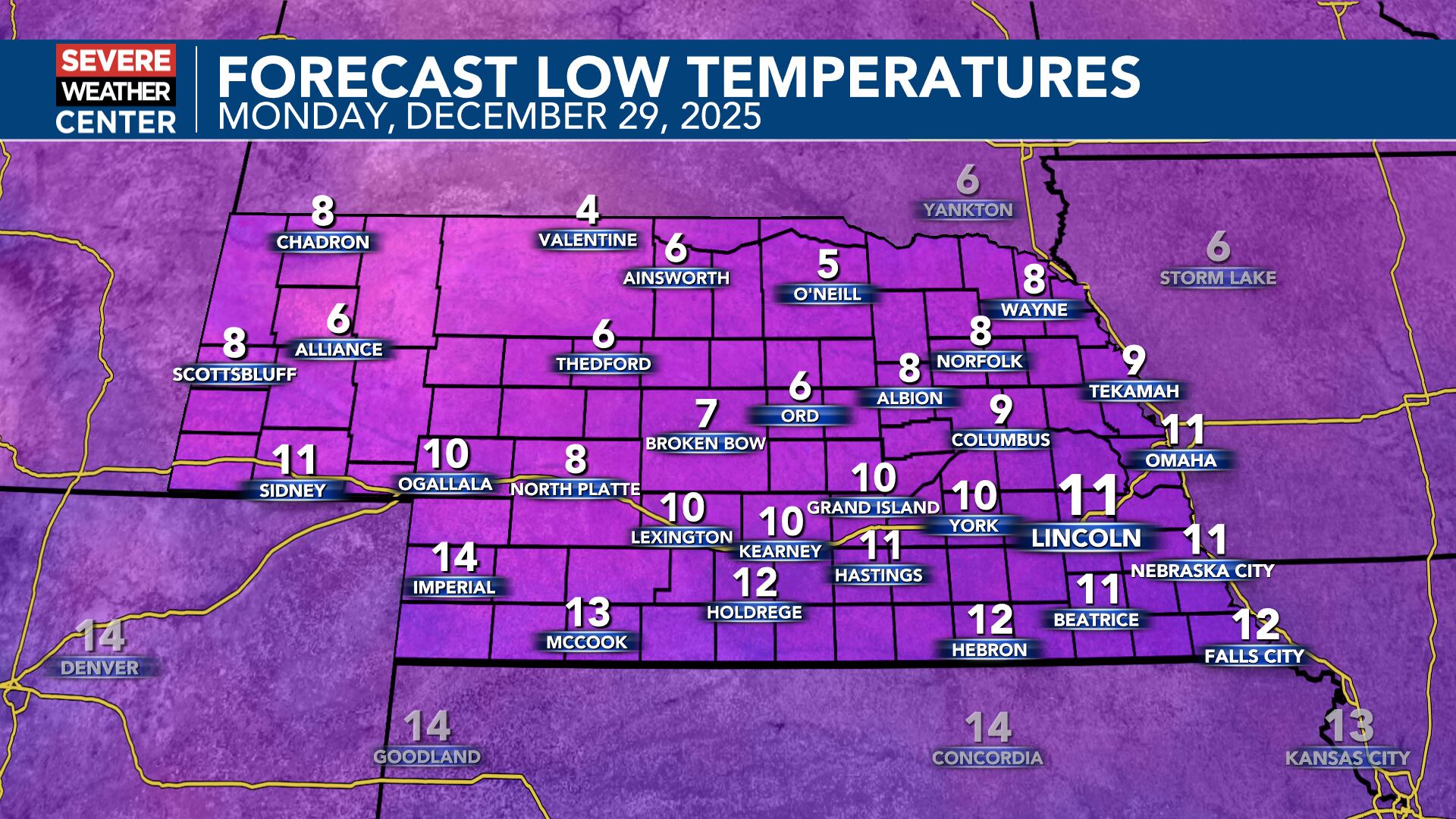 Bitterly cold night ahead — bundle up tonight into Monday morning