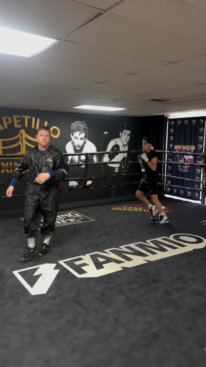 Behind the scenes Canelo working out in Las Vegas for Edgar Berlanga🔥