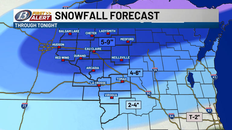 13 First Alert: Dangerous travel with snow and increasing winds into ...