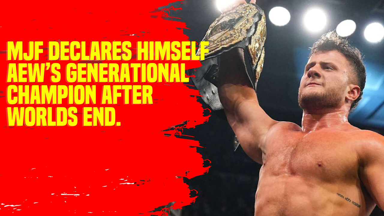 MJF declares himself AEW’s generational champion after Worlds End #MJF ...