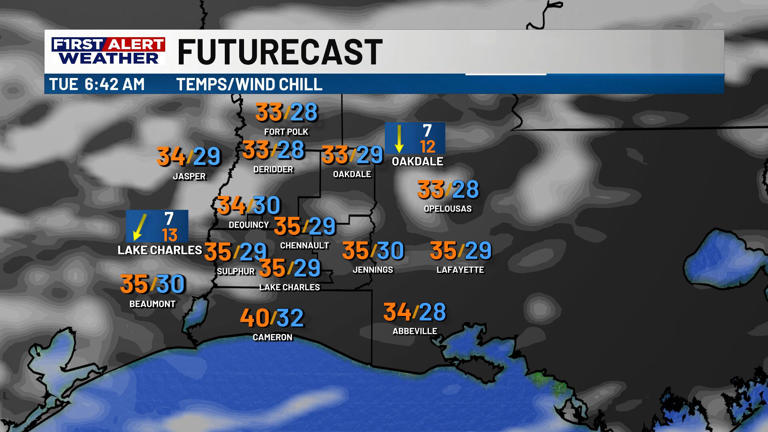 First alert forecast: Cold and windy Monday, frost and freeze potential ...