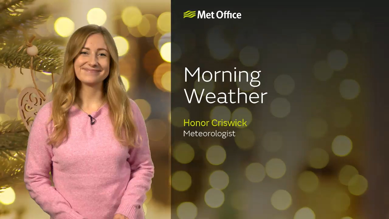 Met Office Sunday morning weather forecast 23/11/2025