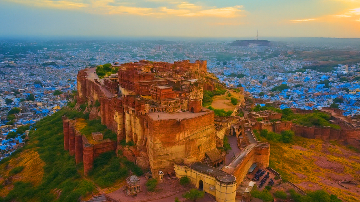 The beauty of Jodhpur’s blue city from above