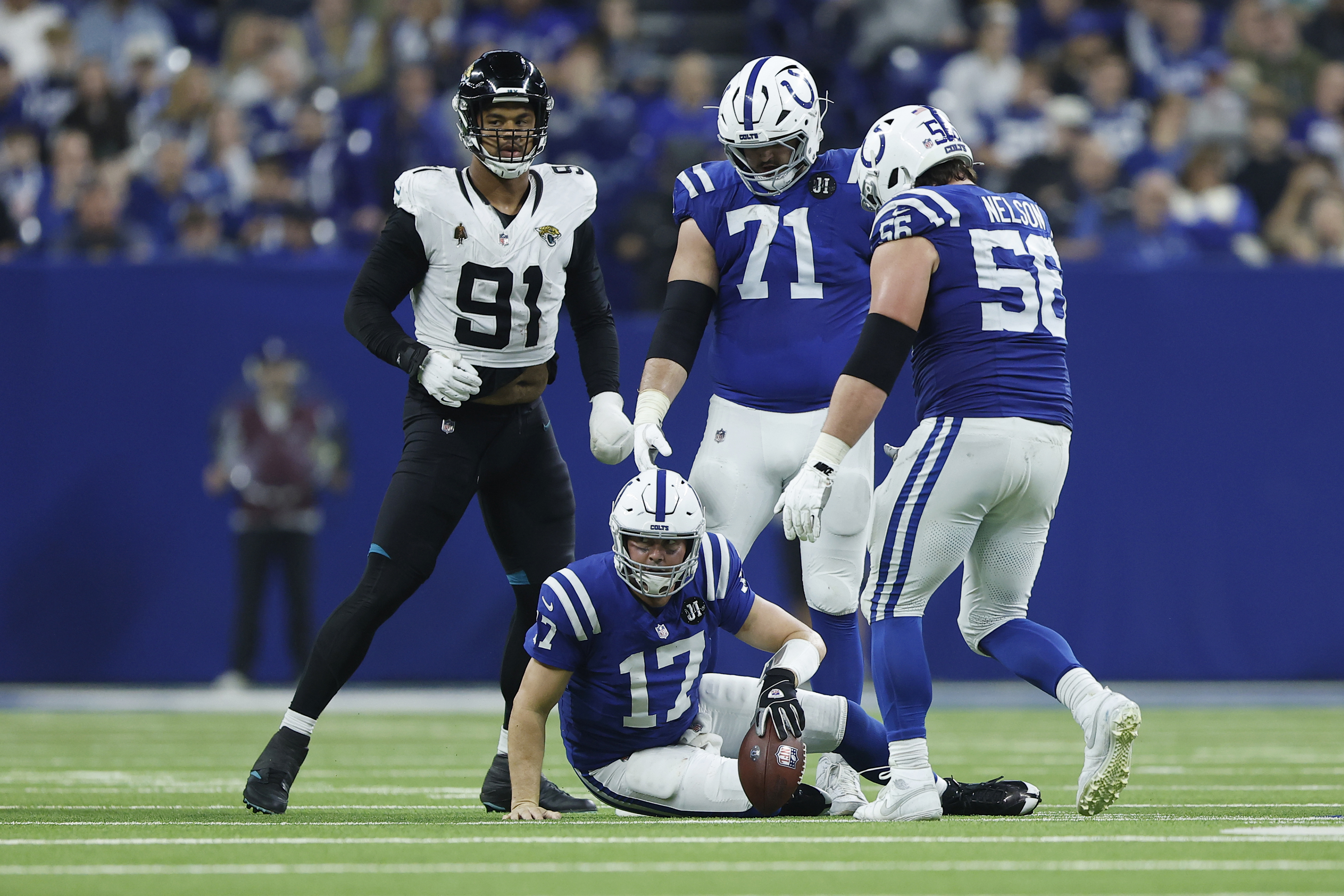 Colts lose sixth straight, narrowly falling to Jaguars, 23-17, at home