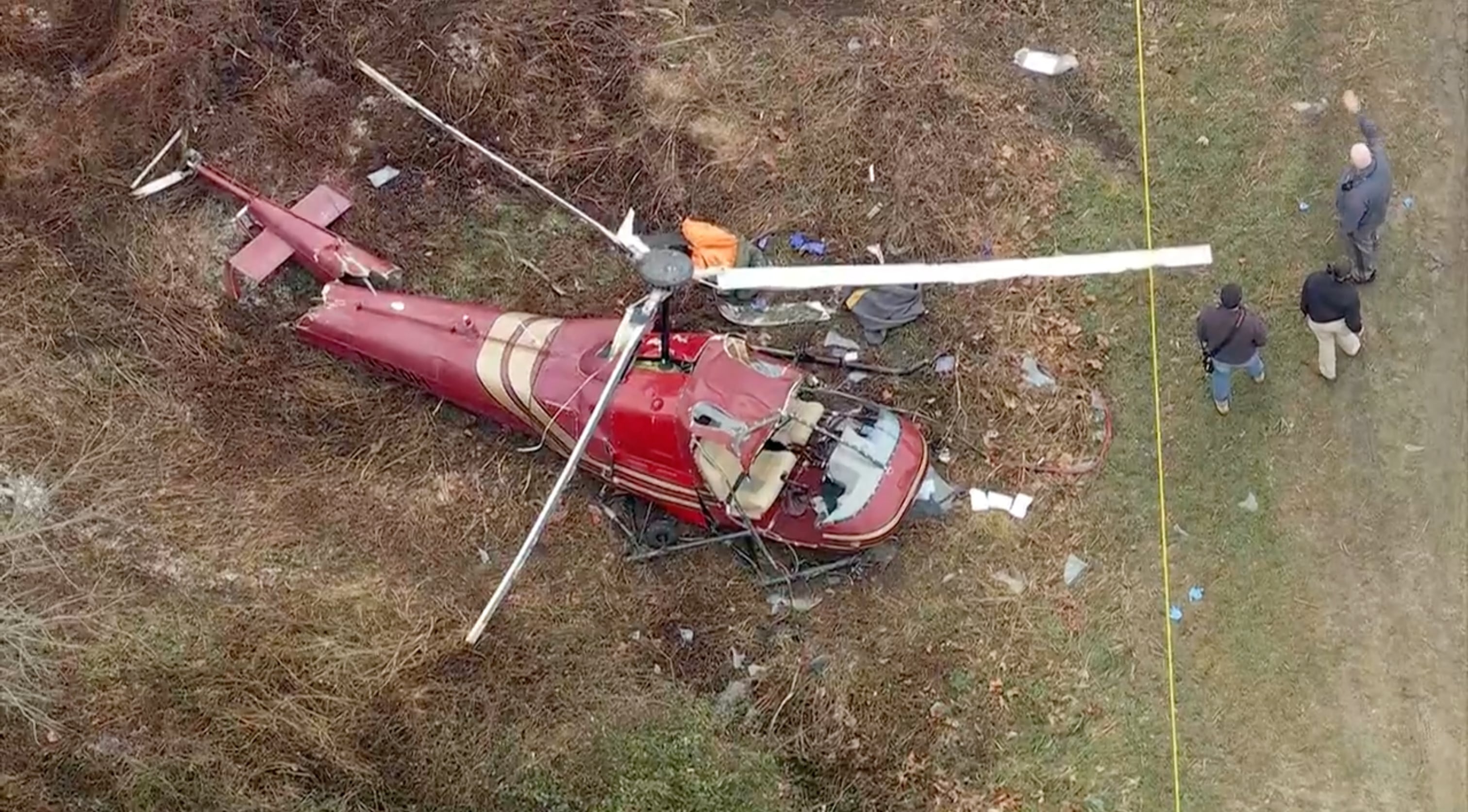 One person is dead and another is injured in midair helicopter crash in ...