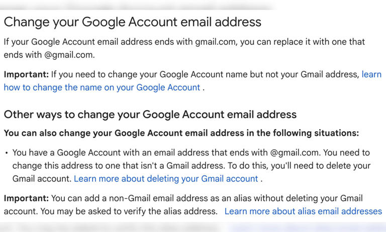 Google might let you adjust the name of your Gmail address at last
