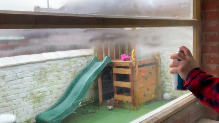 Not curtains or blinds: A budget-friendly way to add privacy to glass ...