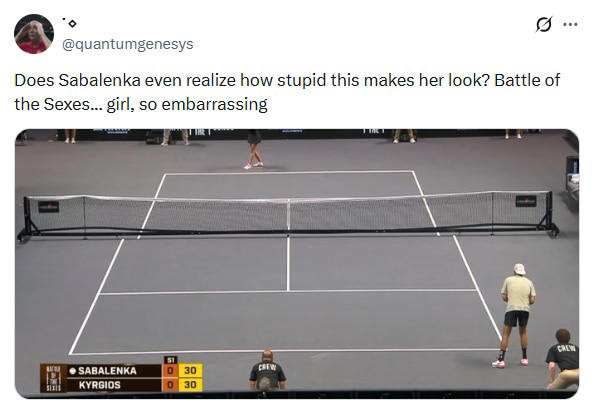 Utter nonsense: Fans slam Sabalenka vs Kyrgios battle of sexes match