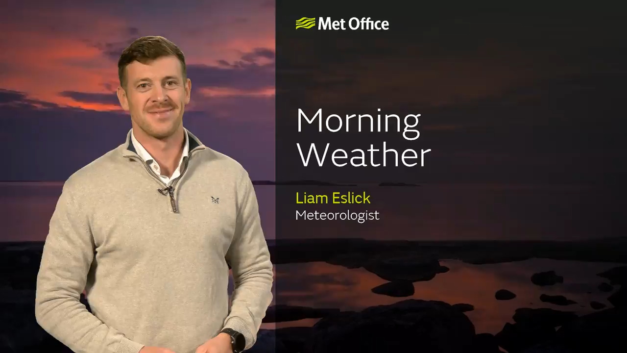 Met Office Sunday morning weather forecast 30/11/2025