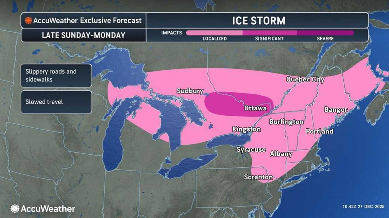 Widespread ice accumulation now expected in Northeast from new winter storm