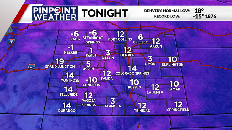 Denver weather: Very cold Monday morning before warming trend begins