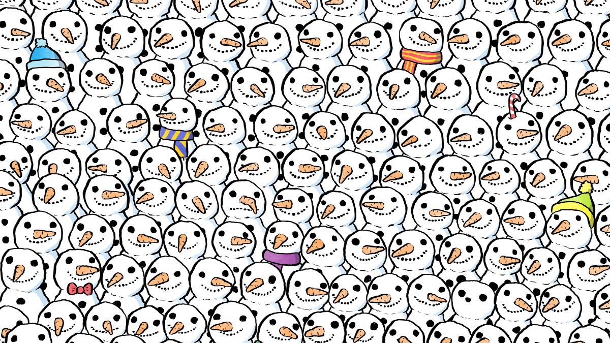 Are You Sharp-Eyed To Spot The Hidden Panda Among Snowmen In 15 Seconds?