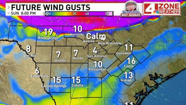 Arctic front to bring big temperature drop and strong winds to San ...