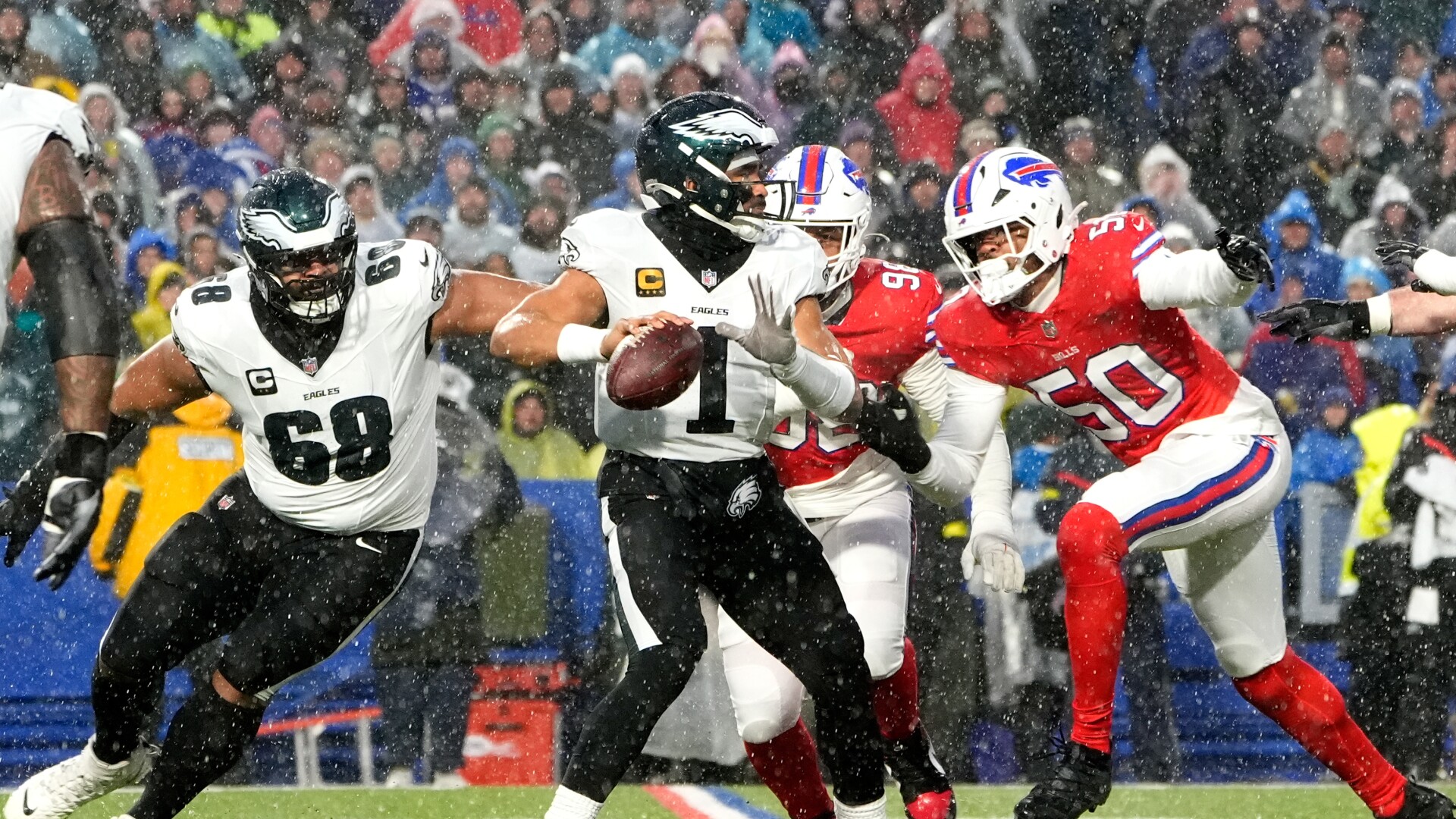 Eagles recover Josh Allen fumble, take 7-0 lead