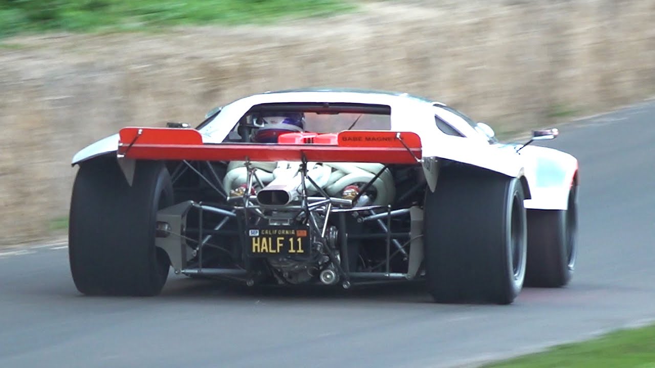 OilStainLab Half 11 driving past with exposed engine view