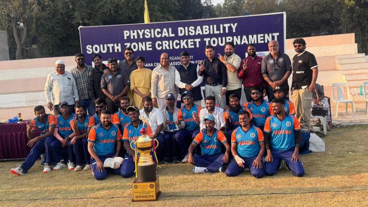 Karnataka crowned champions of South Zone Physical Disability T20 ...